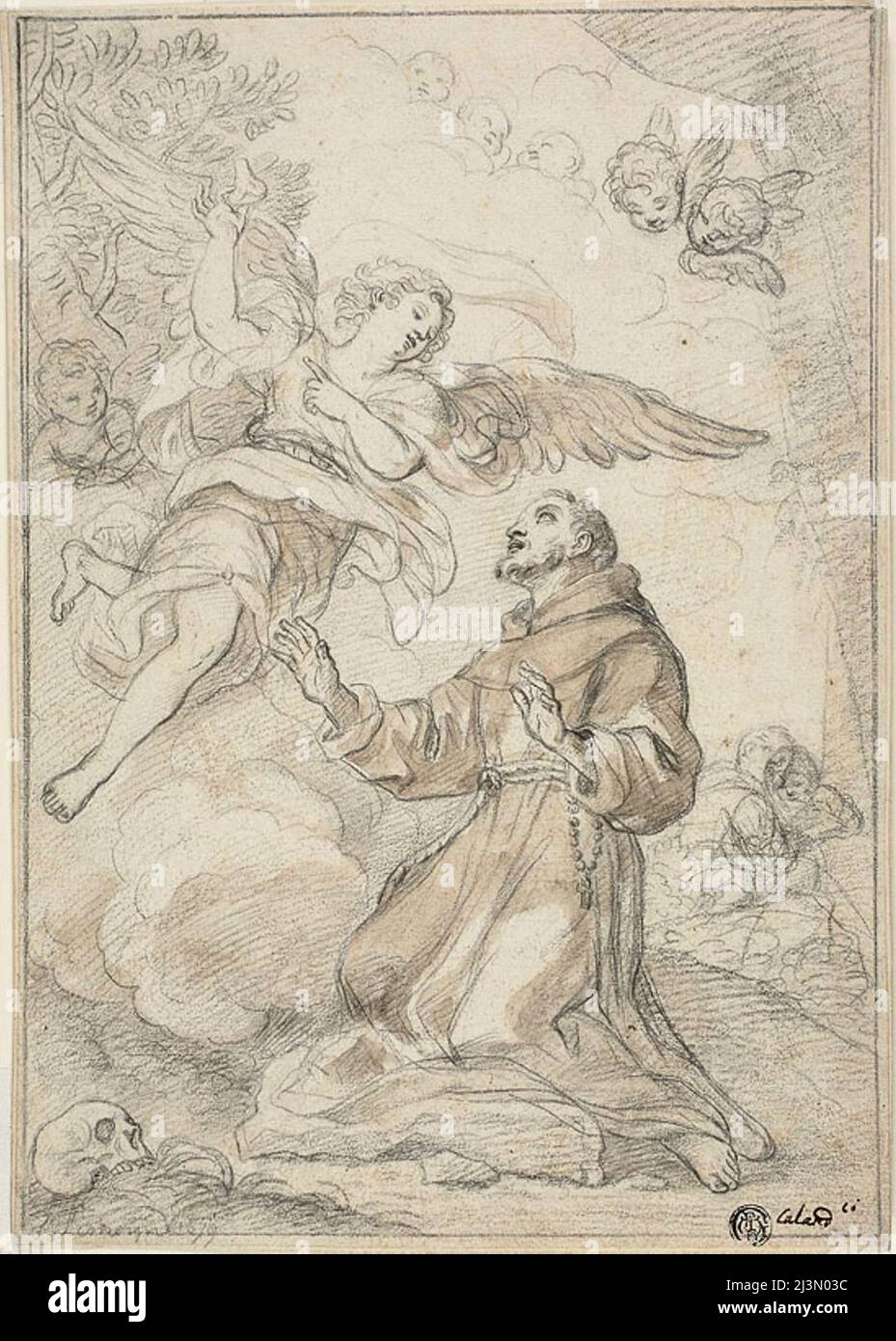 Angel Appearing to Saint Dominic, n.d Stock Photo - Alamy