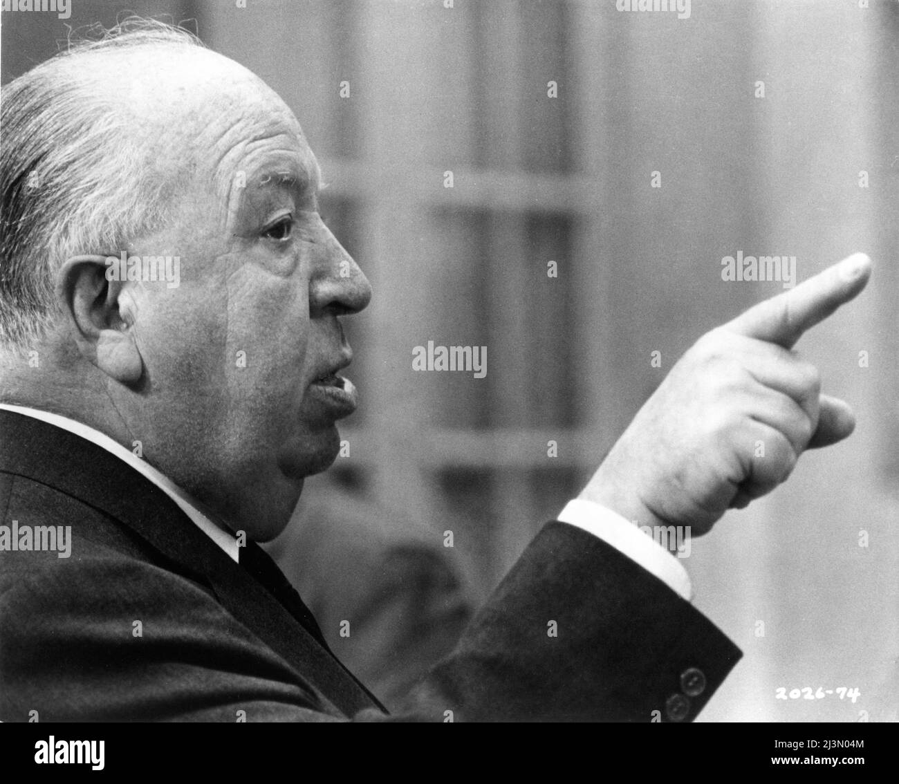 Alfred Hitchcock On Set Candid During Filming Of Topaz 1969 Director Alfred Hitchcock Novel Leon
