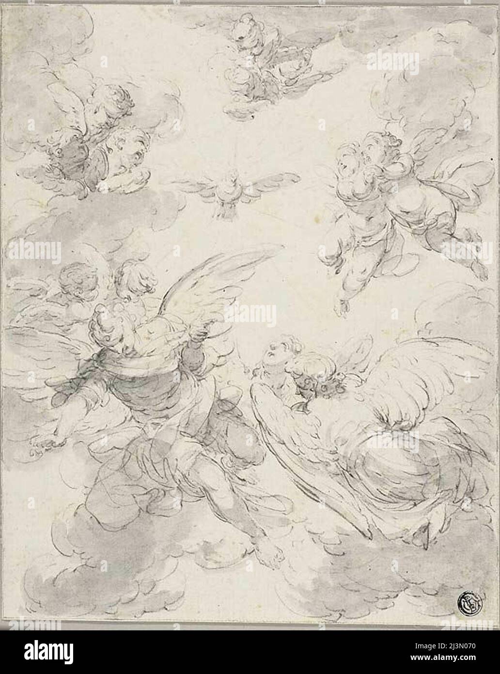 The Holy Ghost and Angels, 1720/39 Stock Photo - Alamy