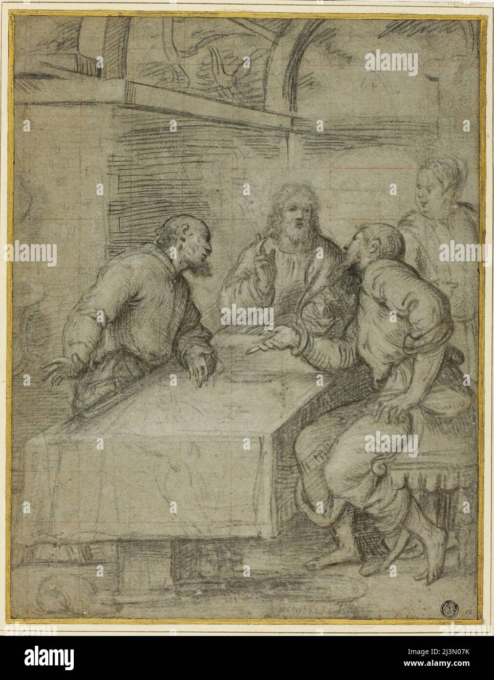 Study for the Supper at Emmaus, 1550/59 Stock Photo - Alamy