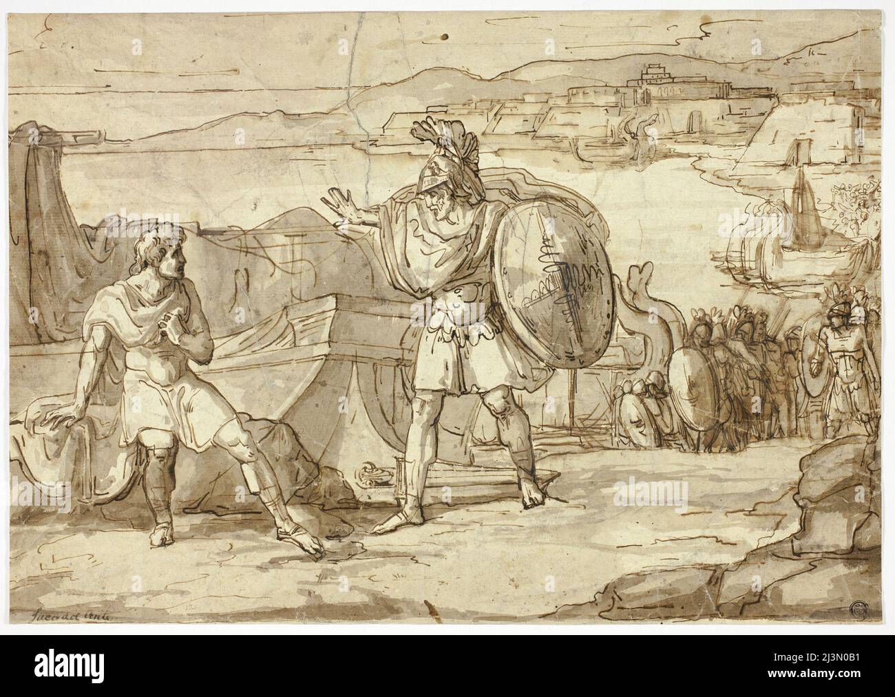 War scene iliad hi-res stock photography and images - Alamy