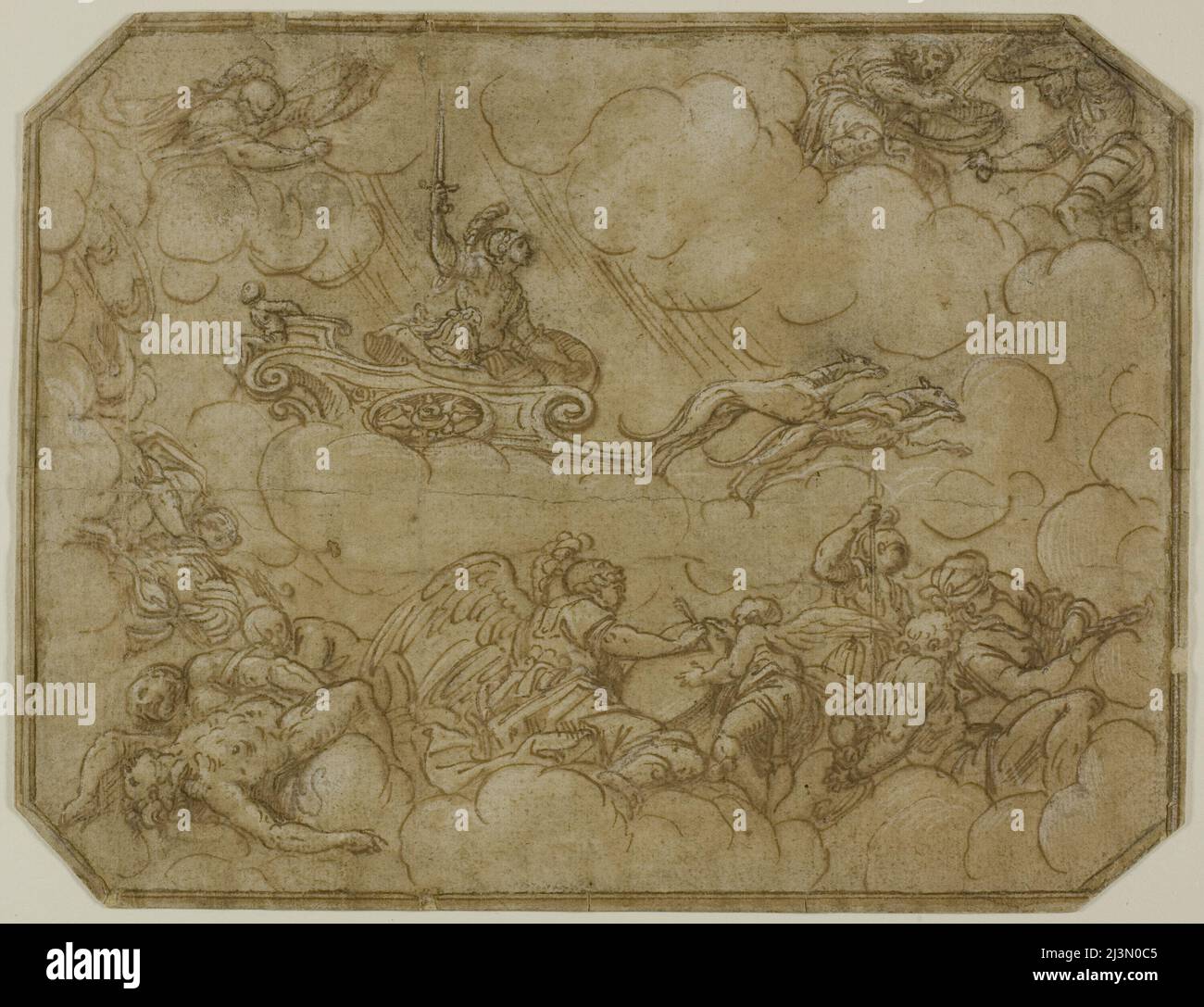 Ceiling Design with Mars Driving His Chariot, 1565/69 Stock Photo - Alamy