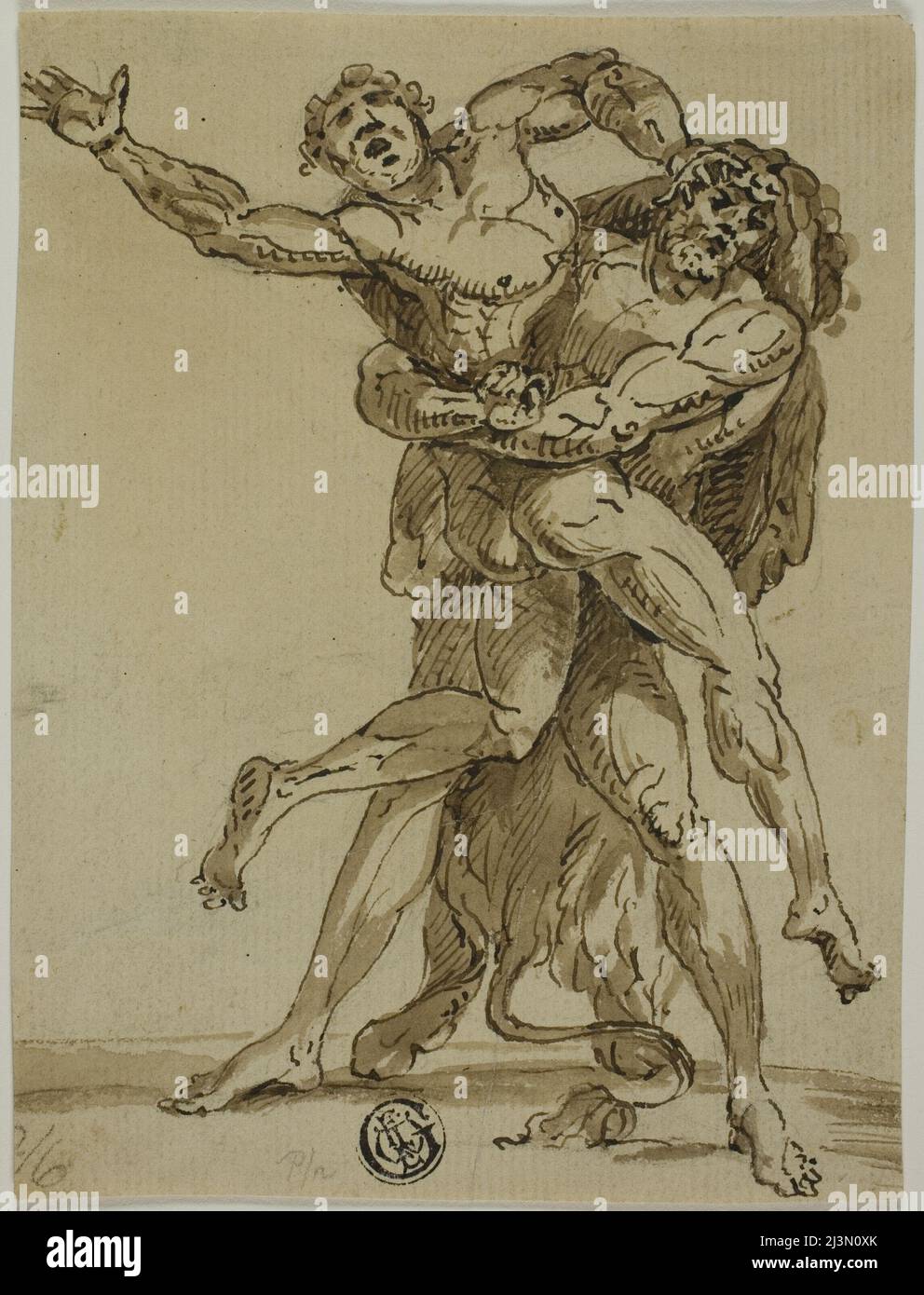 Hercules and Antaeus, n.d Stock Photo - Alamy