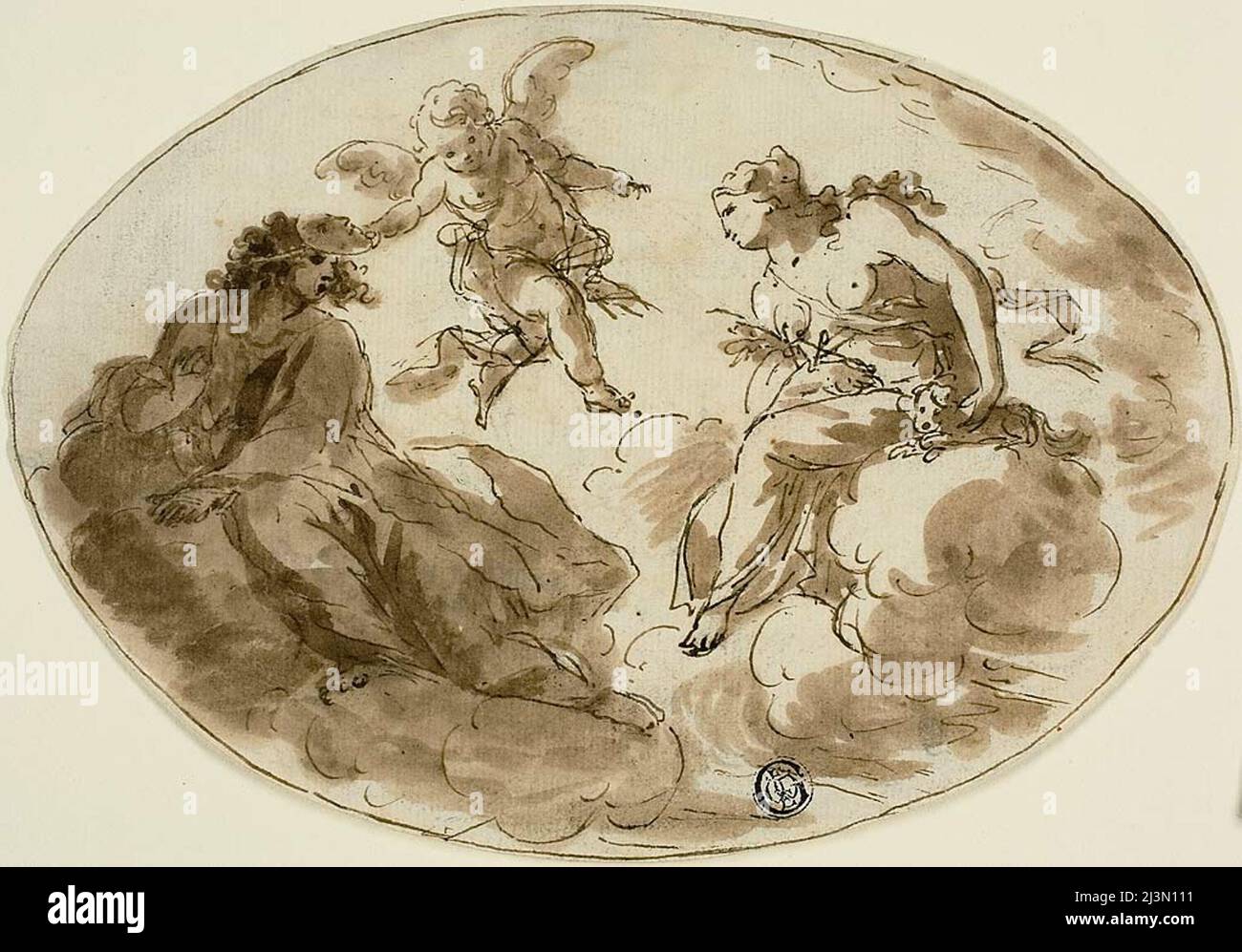 Oval allegorical scene hi-res stock photography and images - Alamy
