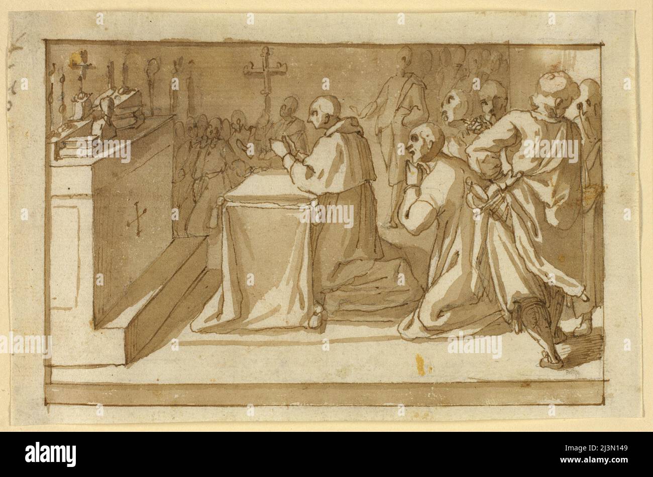 Saint Charles Borromeo Venerating the Relics, c.1604 Stock Photo - Alamy
