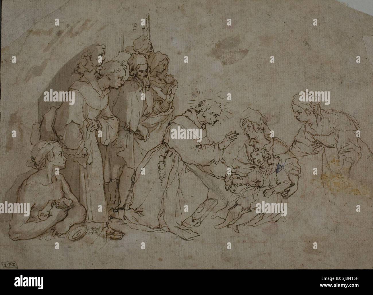 Study for Miracle of Saint Bernardino of Siena, c.1602 Stock Photo - Alamy
