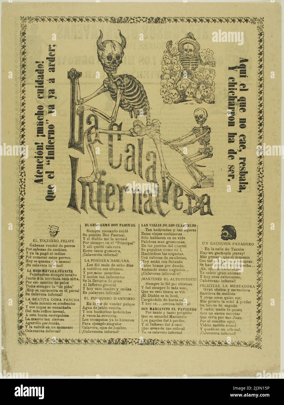 The Infernal Calavera, n.d Stock Photo - Alamy