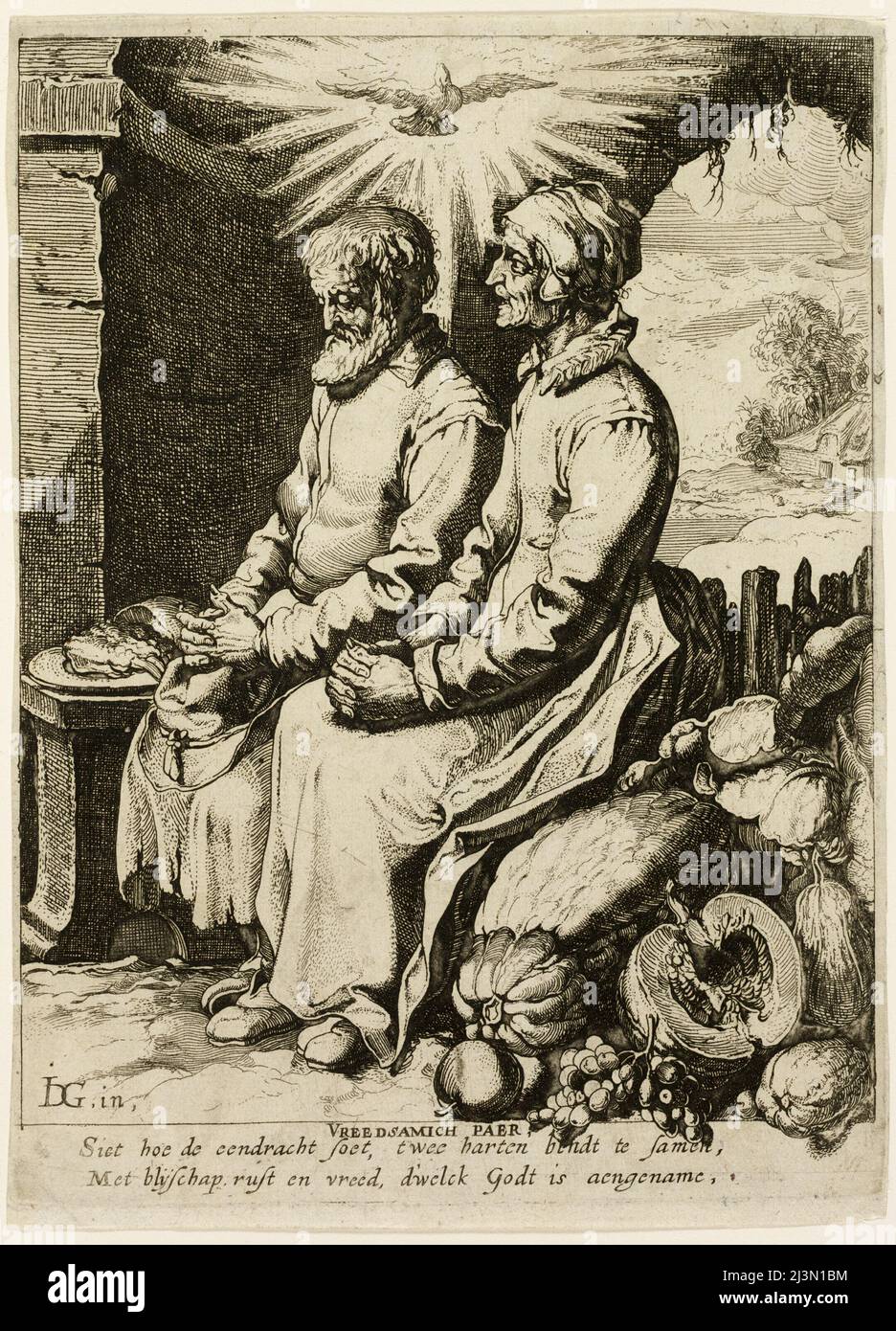 The Pious Old Couple, c.1618 Stock Photo - Alamy