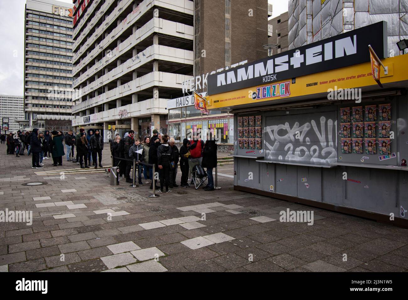 Berlin, Germany. 09th Apr, 2022. Fans of the music group Rammstein ...