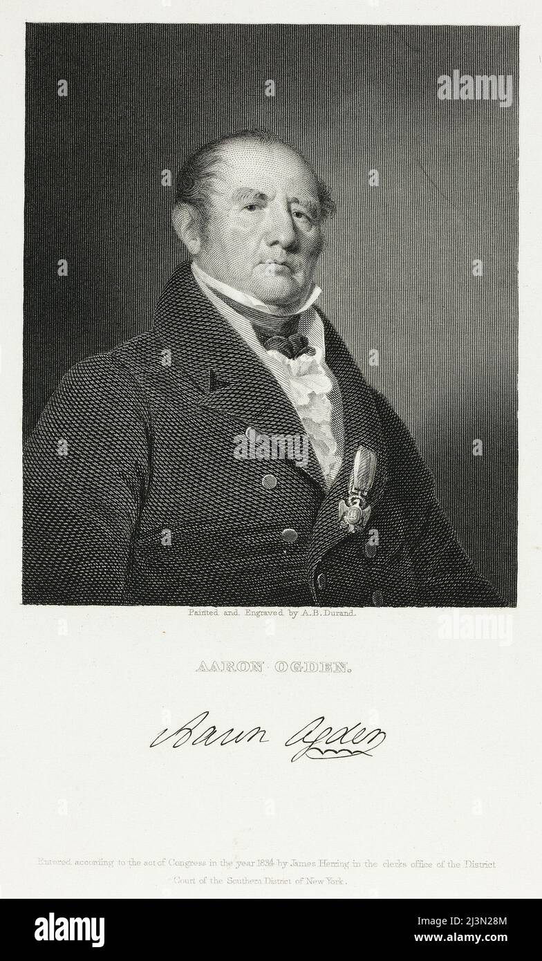 Aaron Ogden, 1834 Stock Photo - Alamy