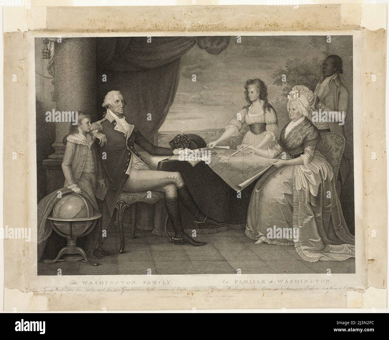 Martha washington sitting wife george washington president hi-res stock ...