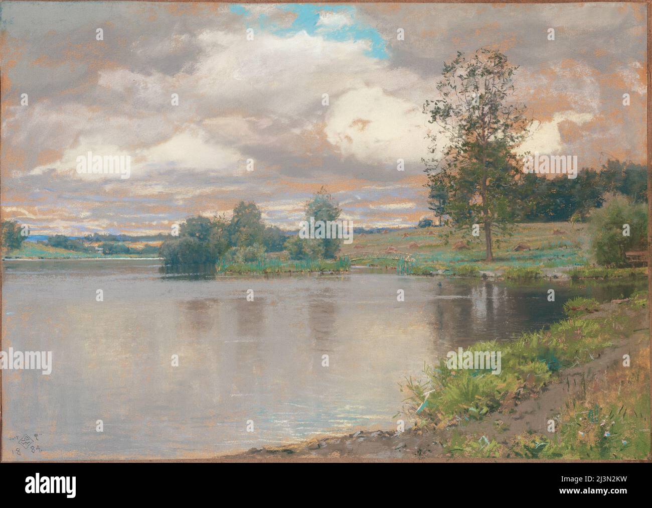 Lake at Appledale, 1884 Stock Photo - Alamy