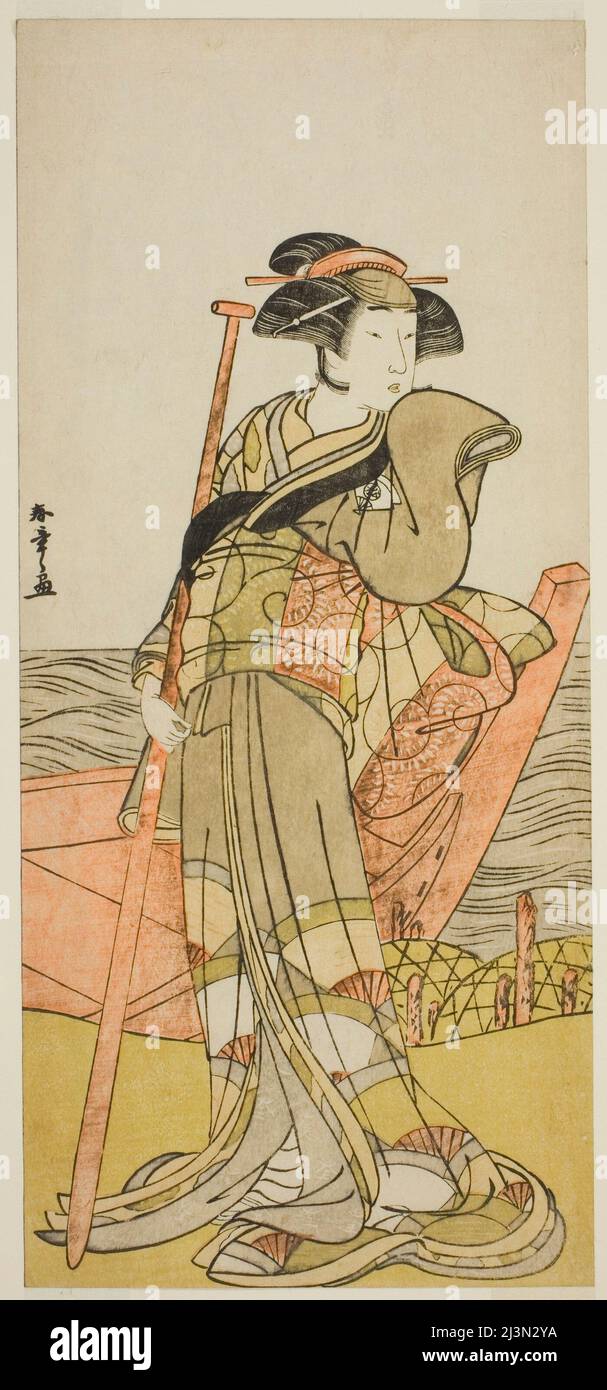 The Actor Onoe Matsusuke I as Akoya in the Play Edo Meisho Midori Soga, Performed at the Morita ...