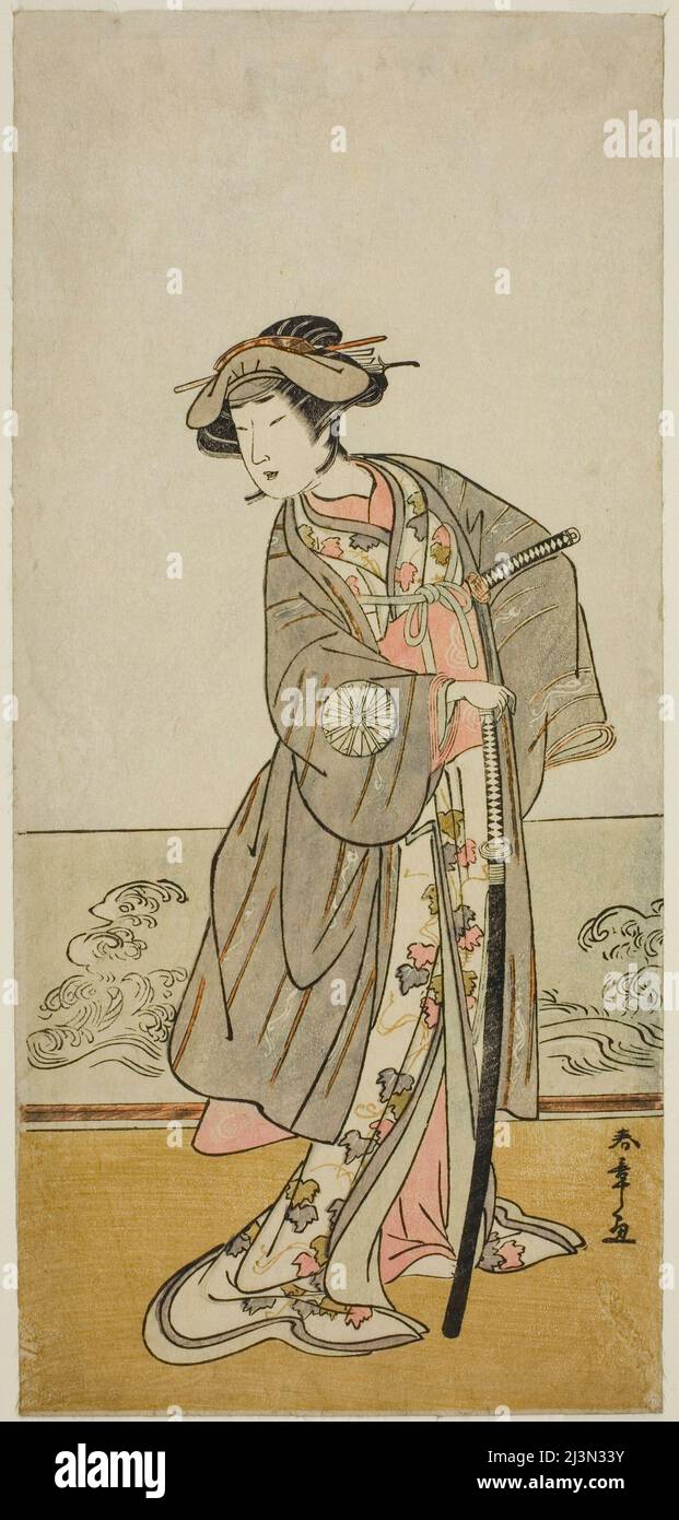 The Actor Nakamura Tomijuro I as Lady Hangaku (Hangaku Gozen) in the ...