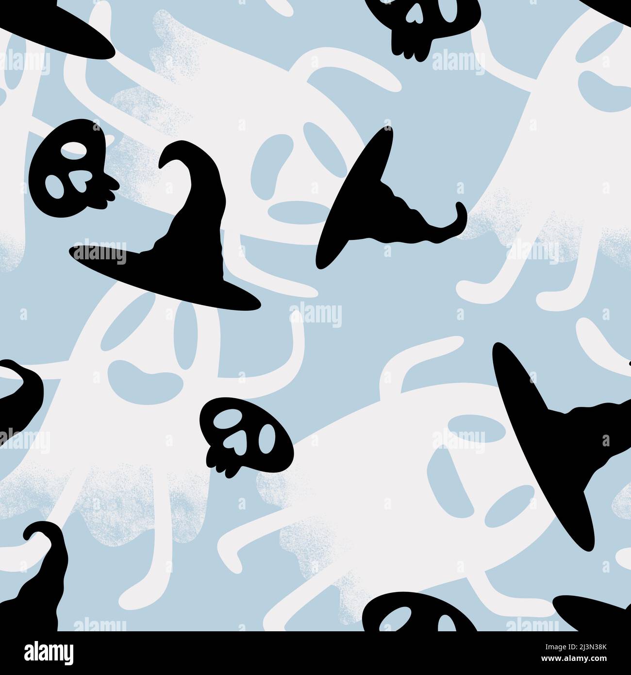 Halloween seamless ghost pattern for wallpaper and packaging and gifts ...