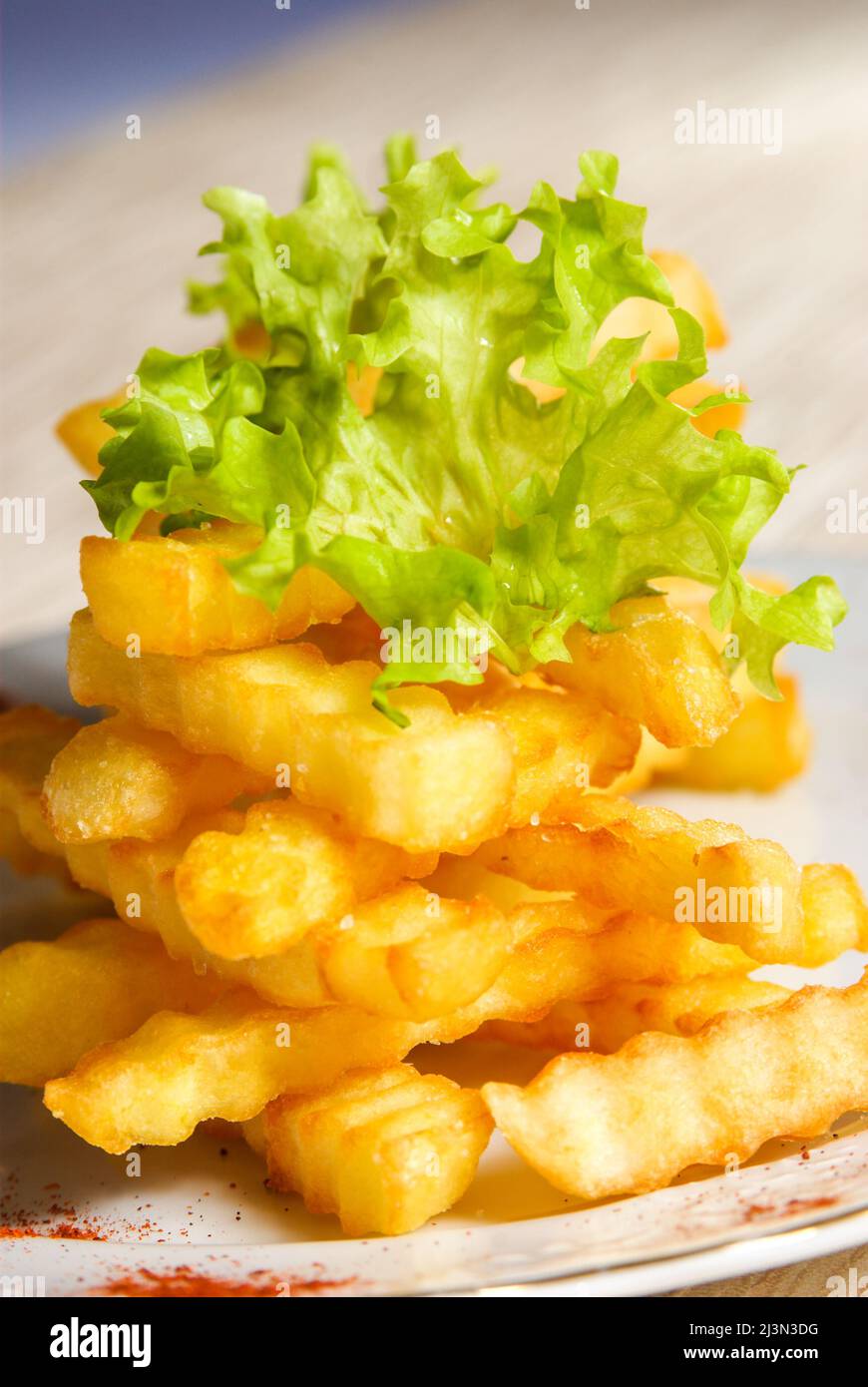 Fresh fried french fries Stock Photo - Alamy