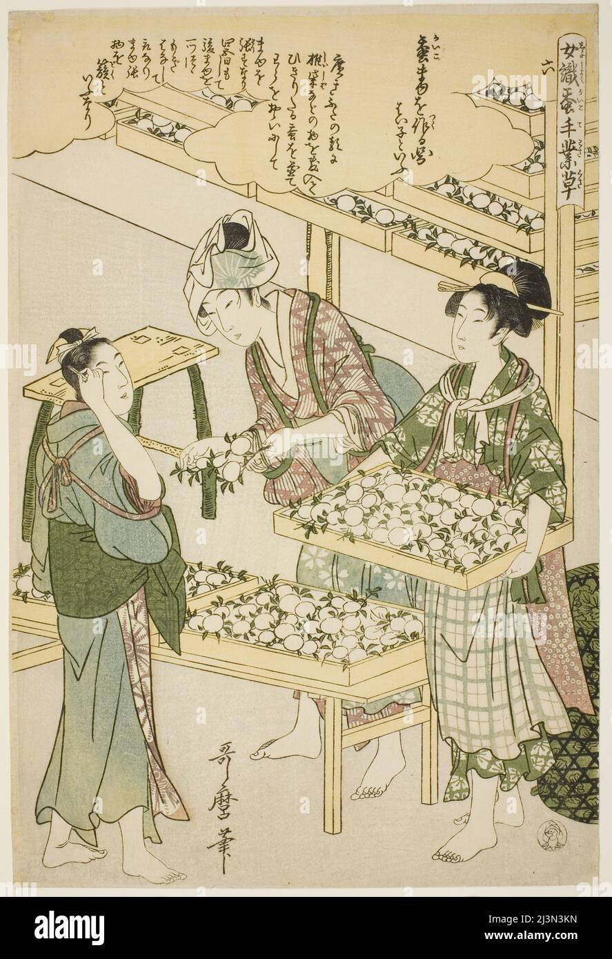 Women engaged in the sericulture industry hi-res stock photography and ...