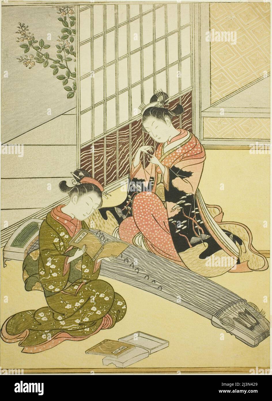 Descending Geese of the Koto Bridges (Kotoji no rakugan), from the ...