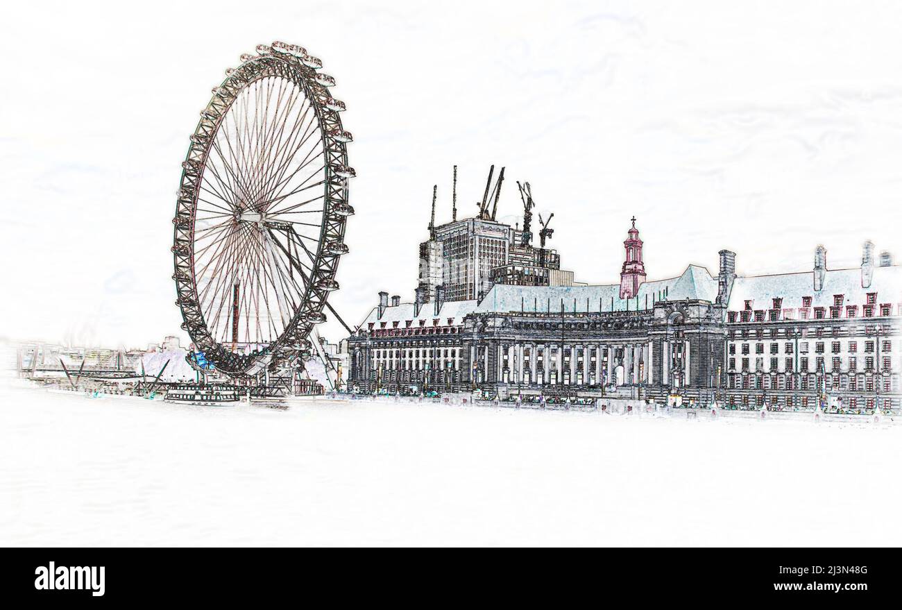 The london eye Cut Out Stock Images & Pictures - Alamy