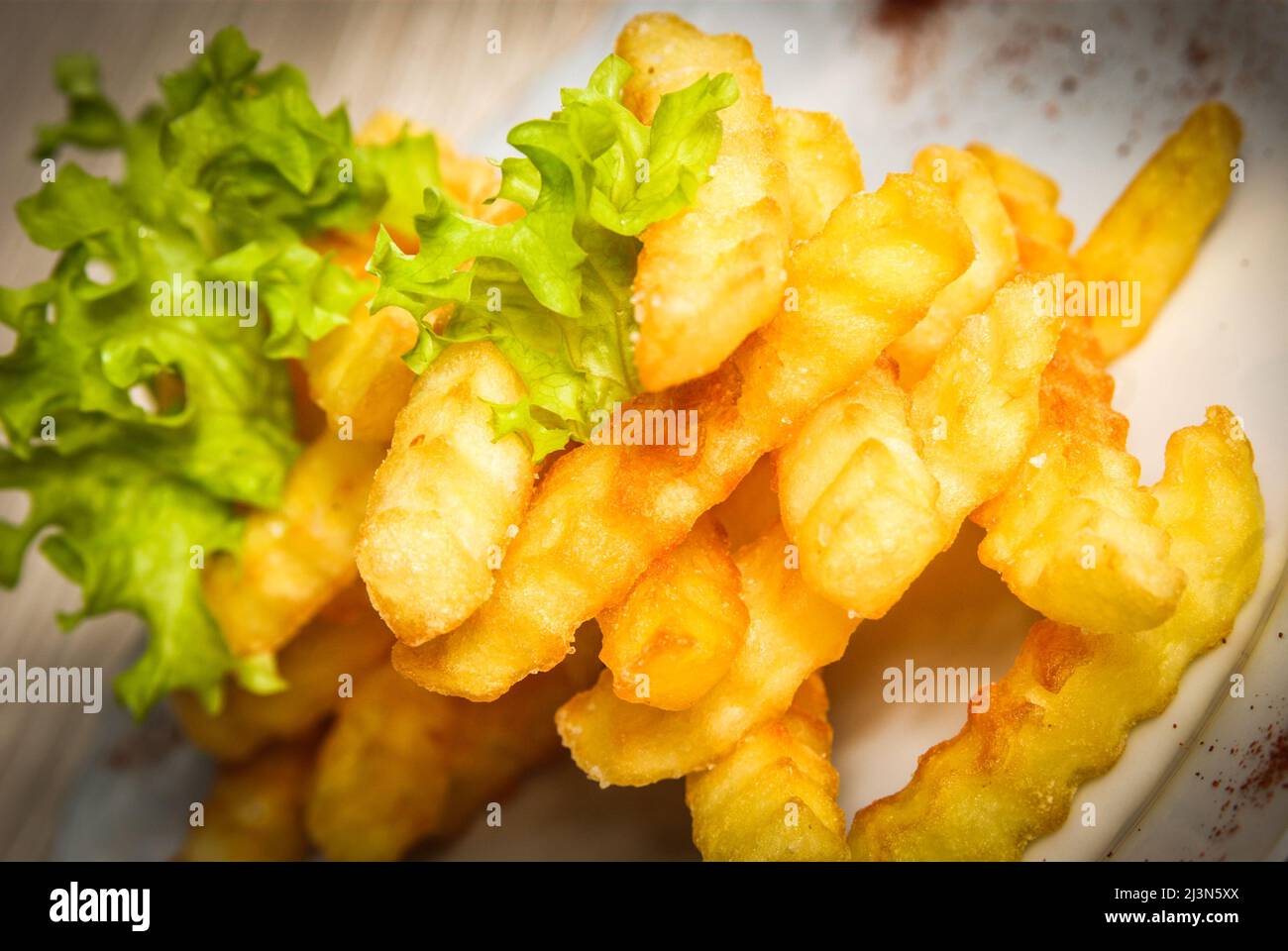 Fresh fried french fries Stock Photo - Alamy