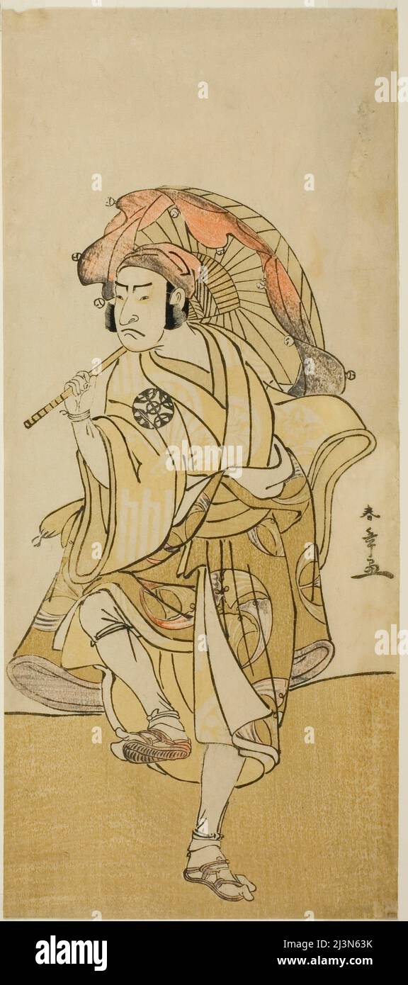 The Actor Nakamura Nakazo I as Onmaya Kisanda Disguised as the Lion ...