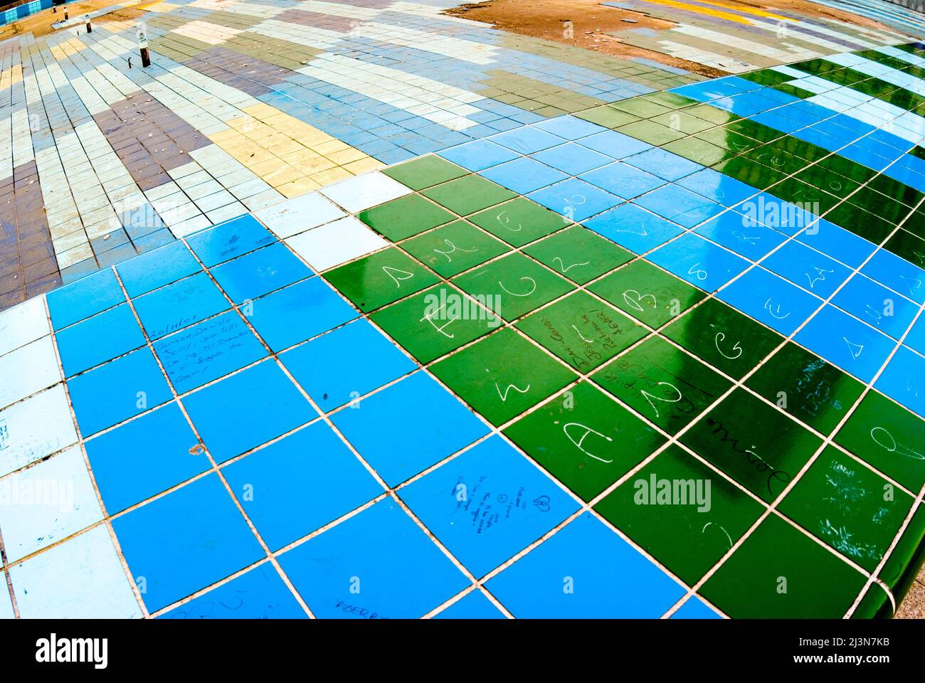 Mosaic tile lettering hi-res stock photography and images - Alamy