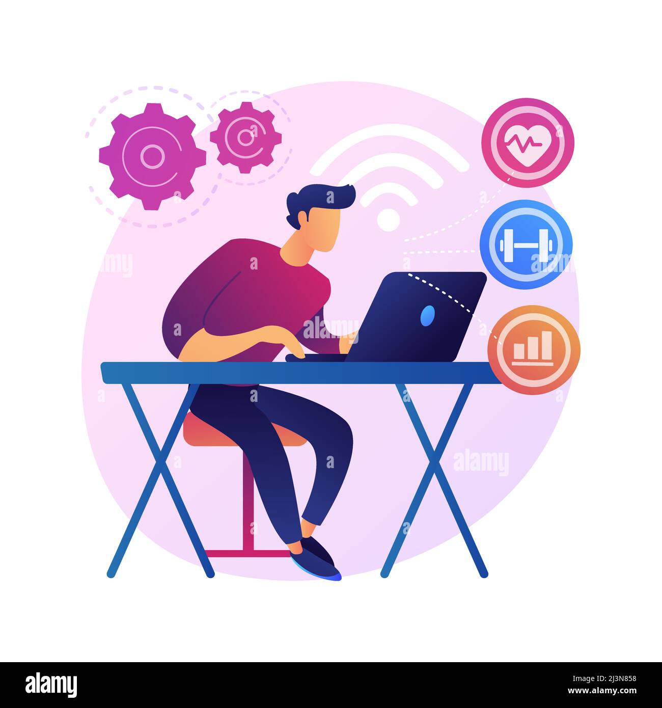 Health monitoring system. Medical stats tracking software, online ...