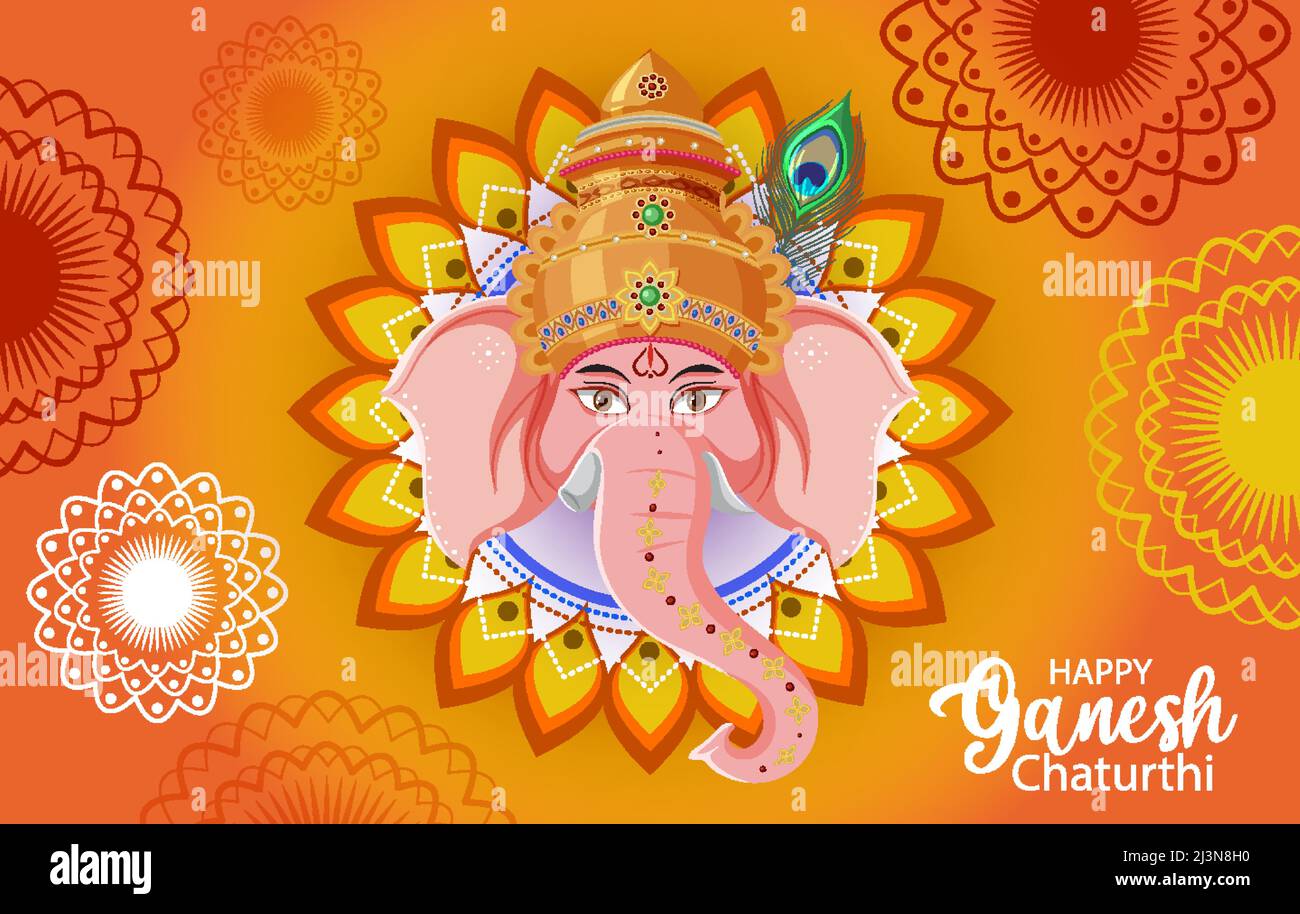 Ganesh chaturthi, maharashtra Stock Vector Images - Alamy