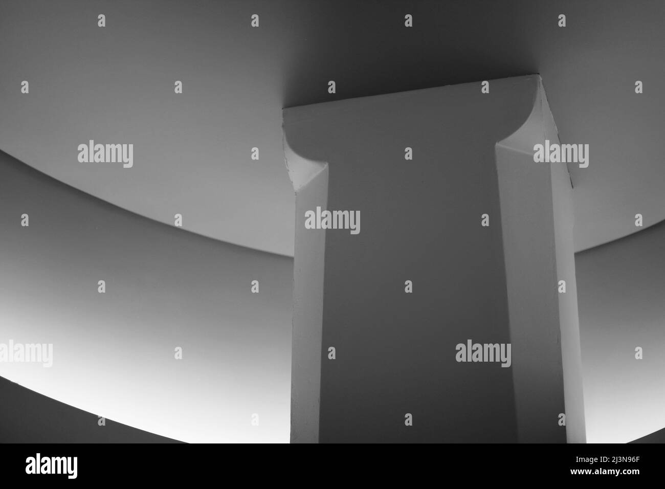 Interior columns and capitals in the children's library at Chicago's ...