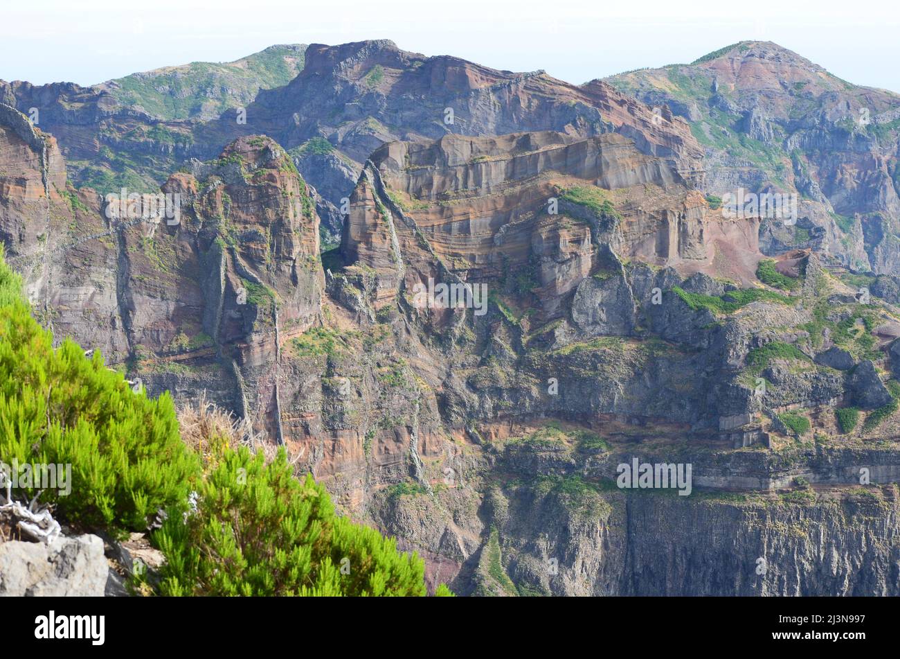 The rugged volcanic peaks of Madeira island, Portugal Stock Photo - Alamy