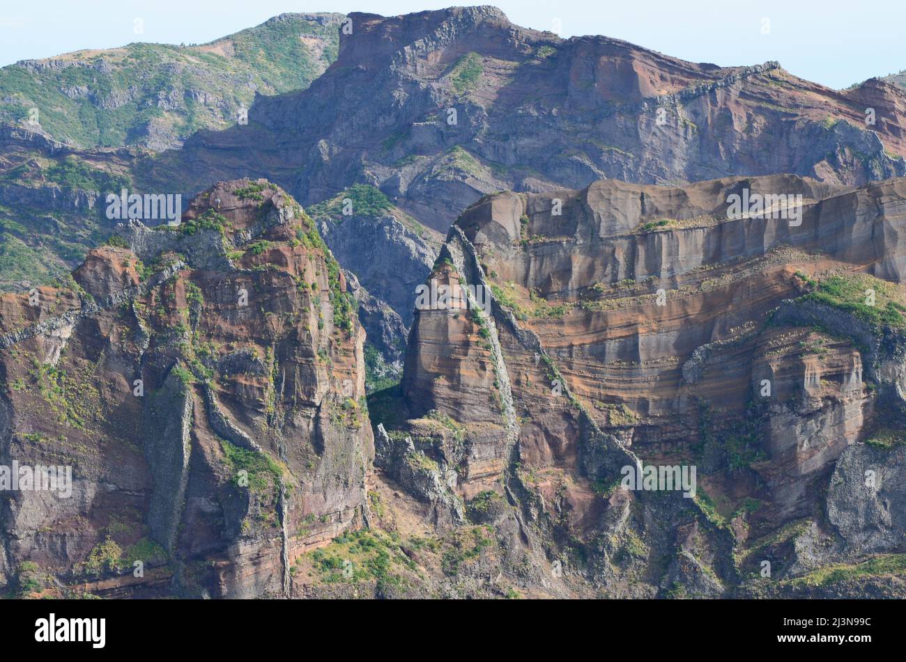 The rugged volcanic peaks of Madeira island, Portugal Stock Photo - Alamy