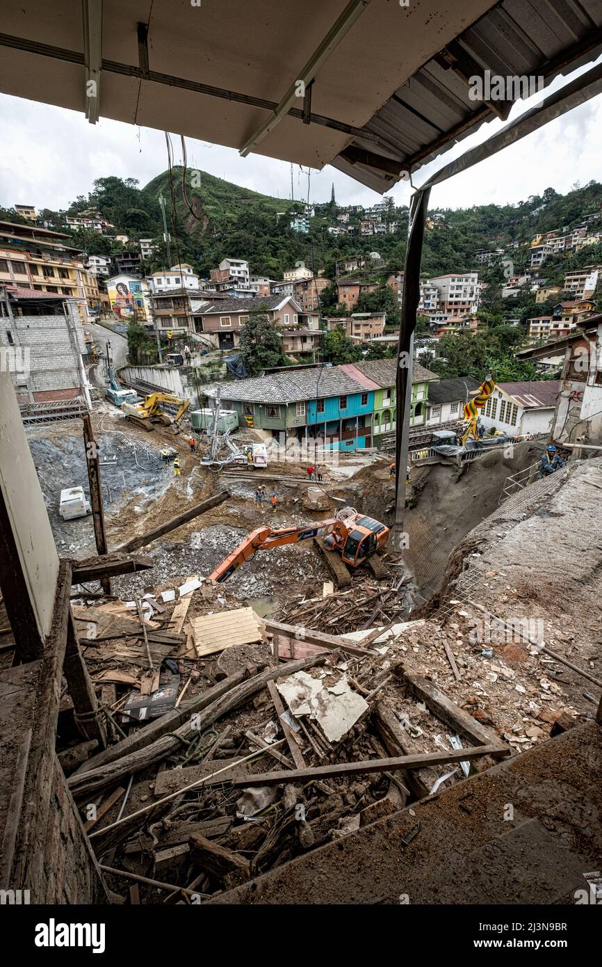 Zaruma, city destroyed by illegal mining, Ecuador Stock Photo - Alamy