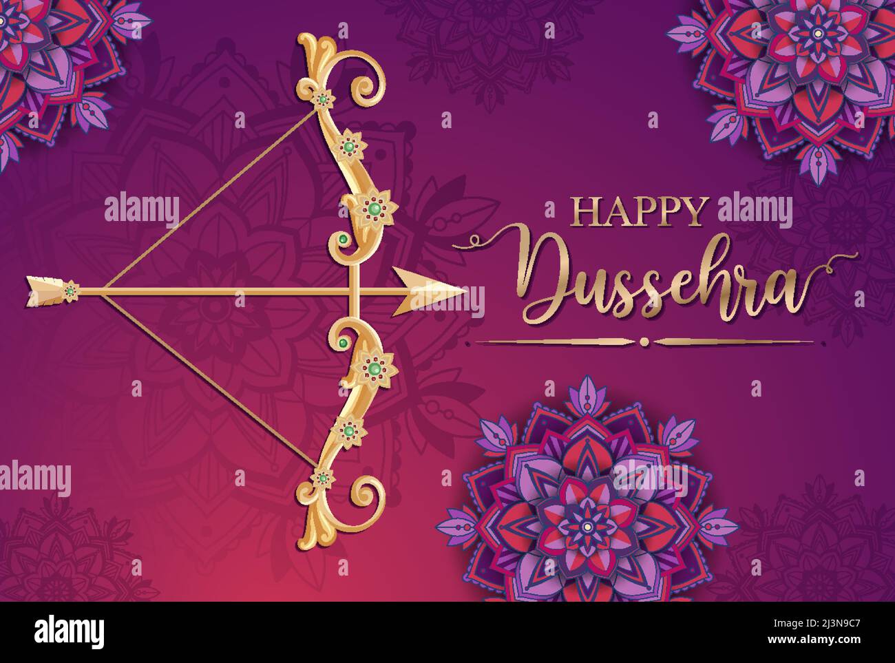 Happy Dussehra festival poster design illustration Stock Vector Image ...