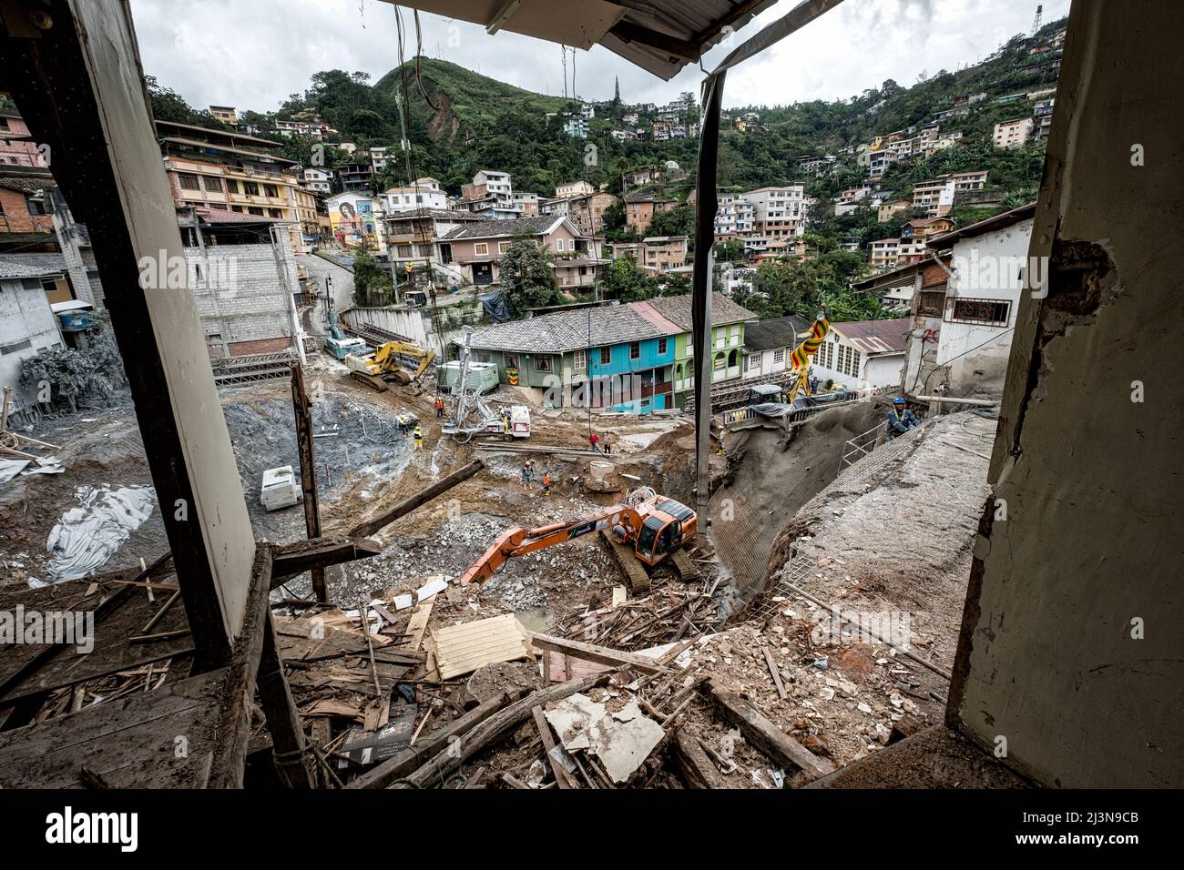 Zaruma, city destroyed by illegal mining, Ecuador Stock Photo - Alamy