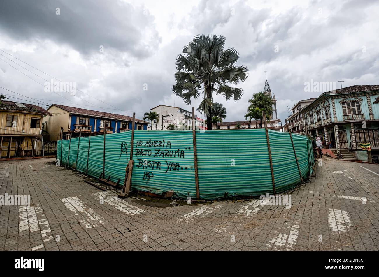 Zaruma, city destroyed by illegal mining, Ecuador Stock Photo - Alamy