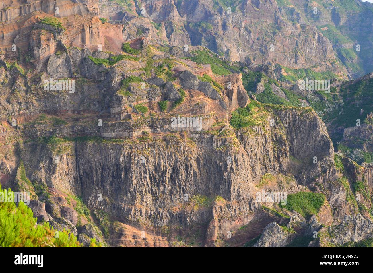 The rugged volcanic peaks of Madeira island, Portugal Stock Photo - Alamy
