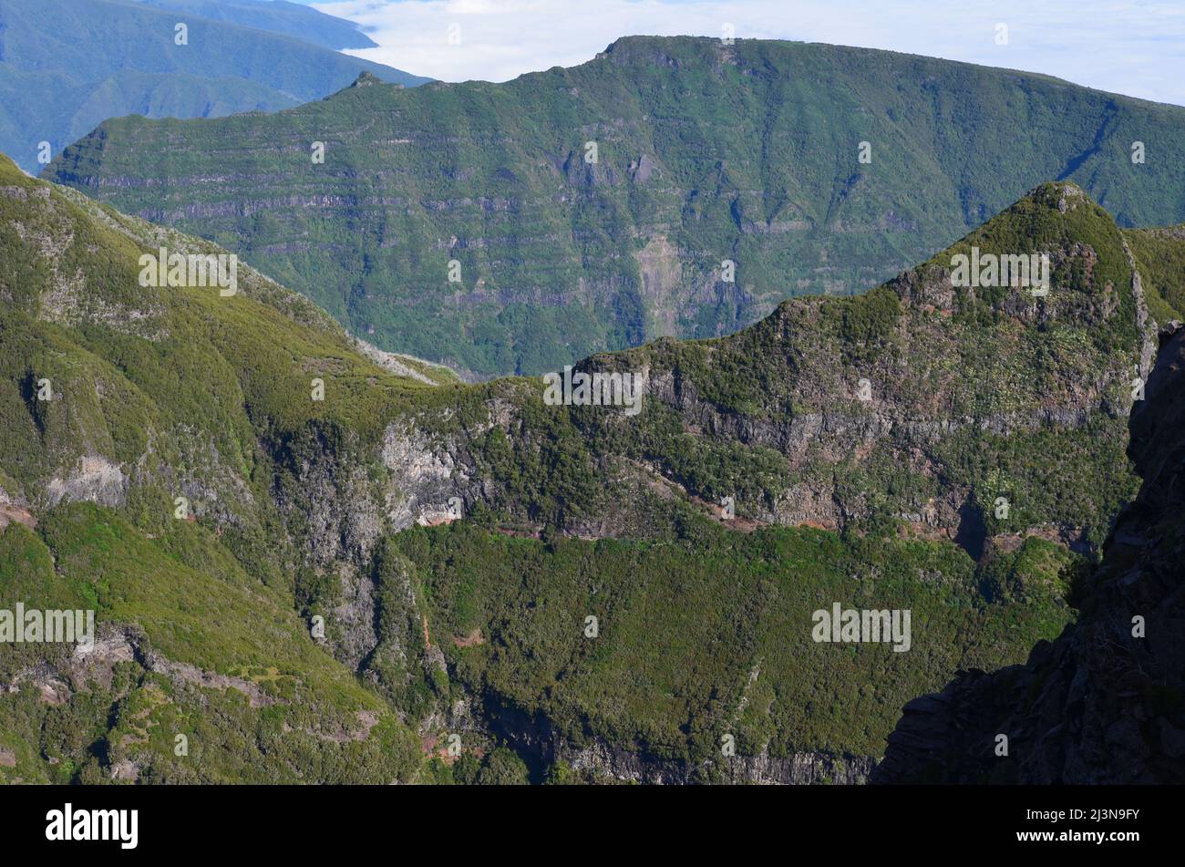 The rugged volcanic peaks of Madeira island, Portugal Stock Photo - Alamy