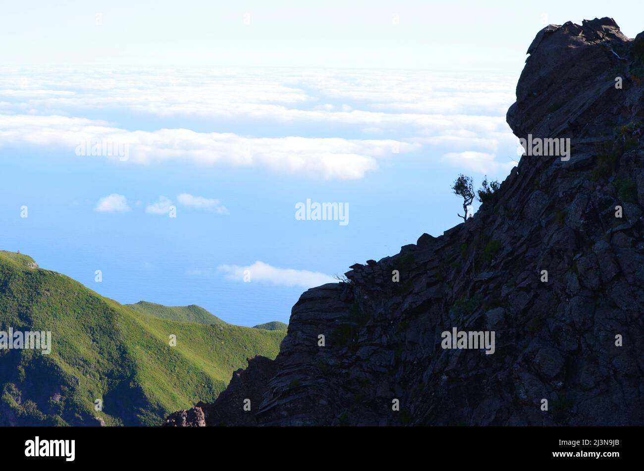 The rugged volcanic peaks of Madeira island, Portugal Stock Photo - Alamy
