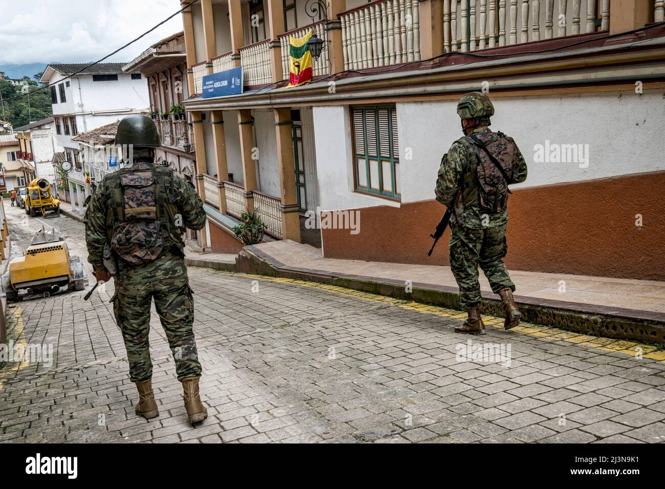 Zaruma, city destroyed by illegal mining, Ecuador Stock Photo - Alamy