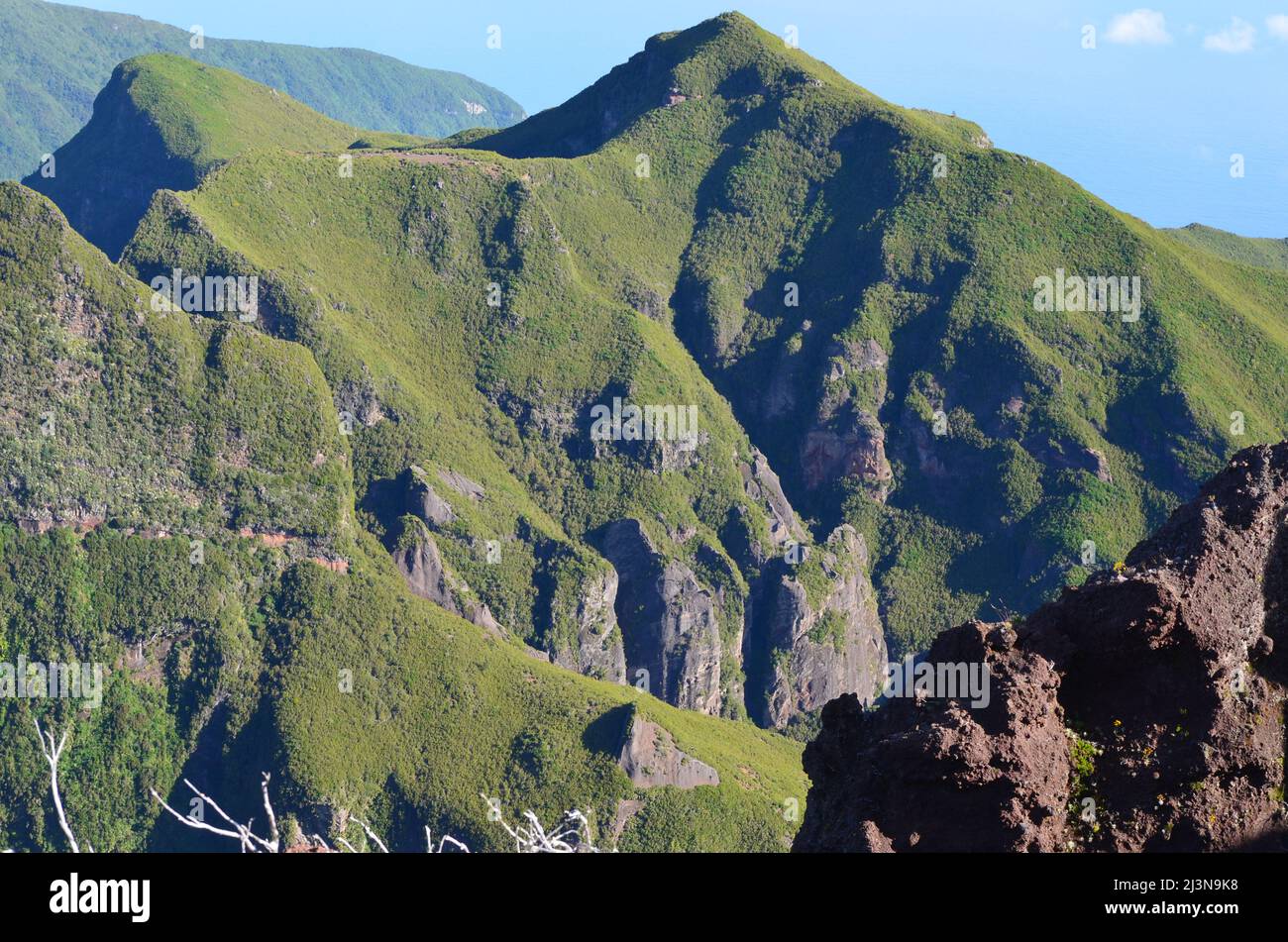 The rugged volcanic peaks of Madeira island, Portugal Stock Photo - Alamy