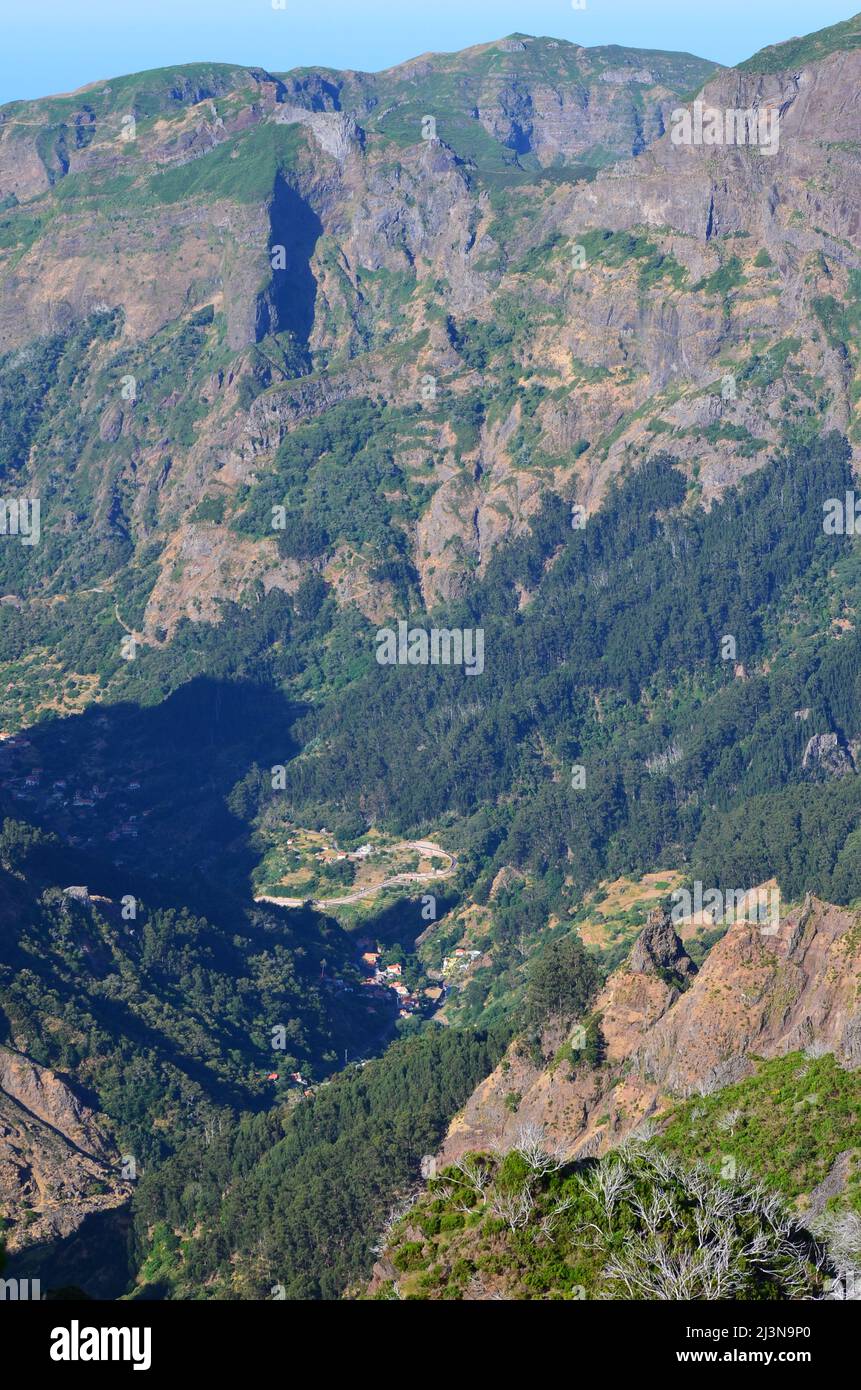 The rugged volcanic peaks of Madeira island, Portugal Stock Photo - Alamy