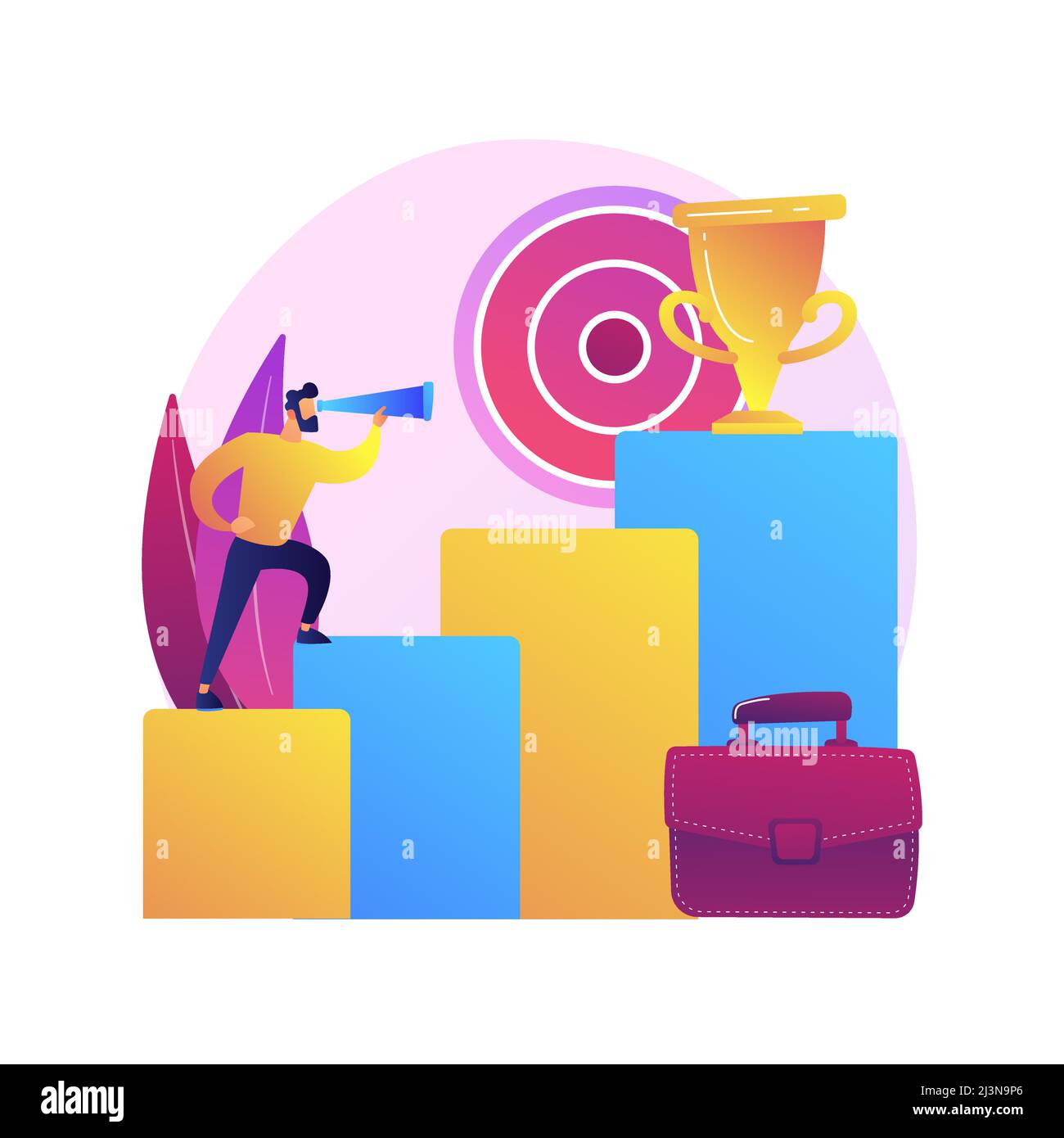 Setting goals Stock Vector Images - Alamy