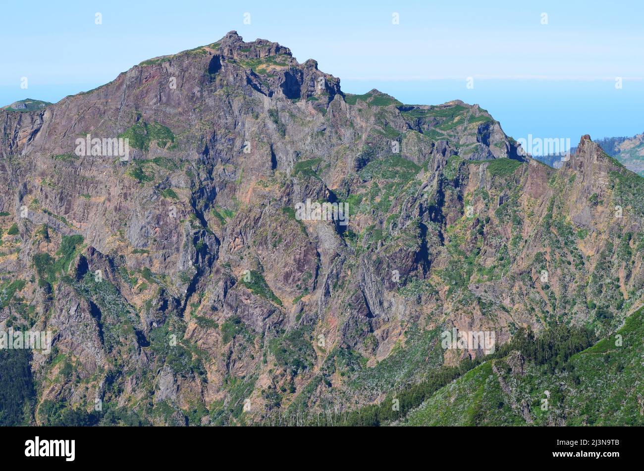 The rugged volcanic peaks of Madeira island, Portugal Stock Photo - Alamy