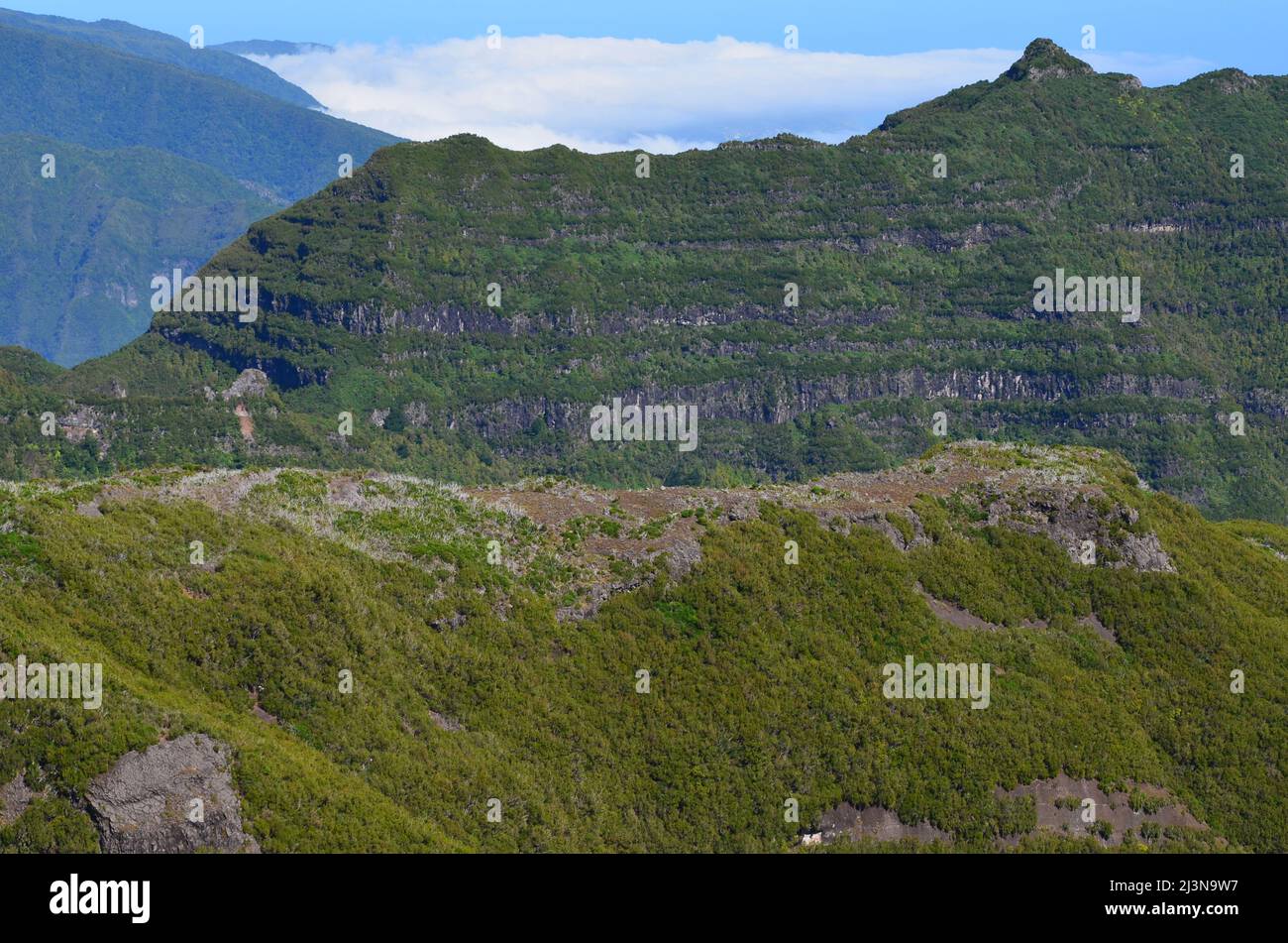 The rugged volcanic peaks of Madeira island, Portugal Stock Photo - Alamy