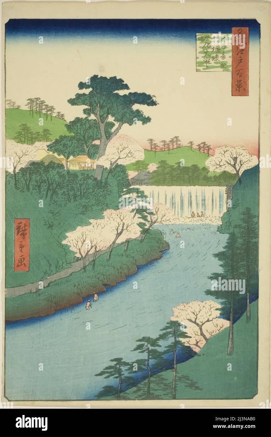 The Dam on the Otonashi River at Oji, Commonly Called "The Great ...