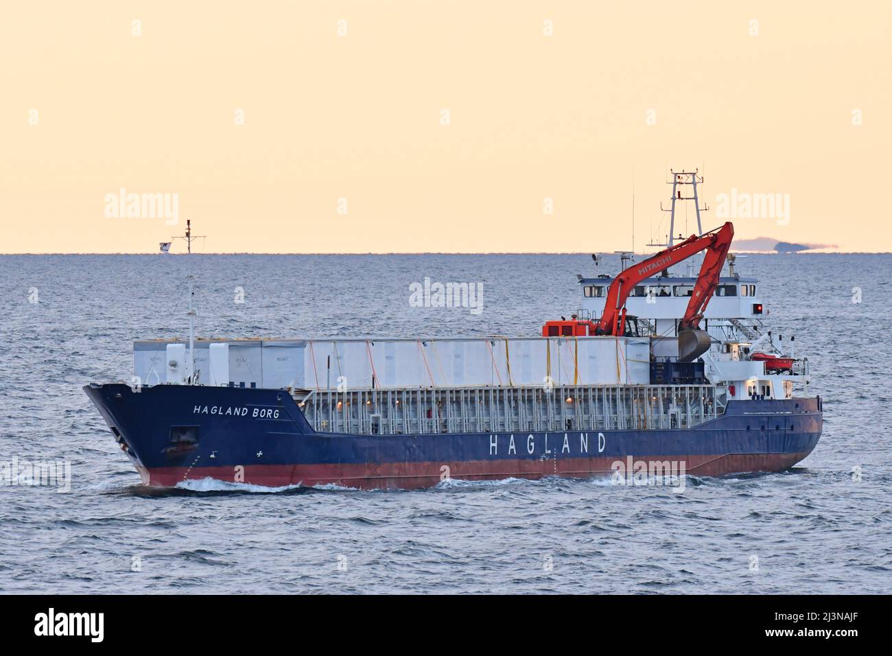 General Cargo Ship HAGLAND BORG Stock Photo - Alamy