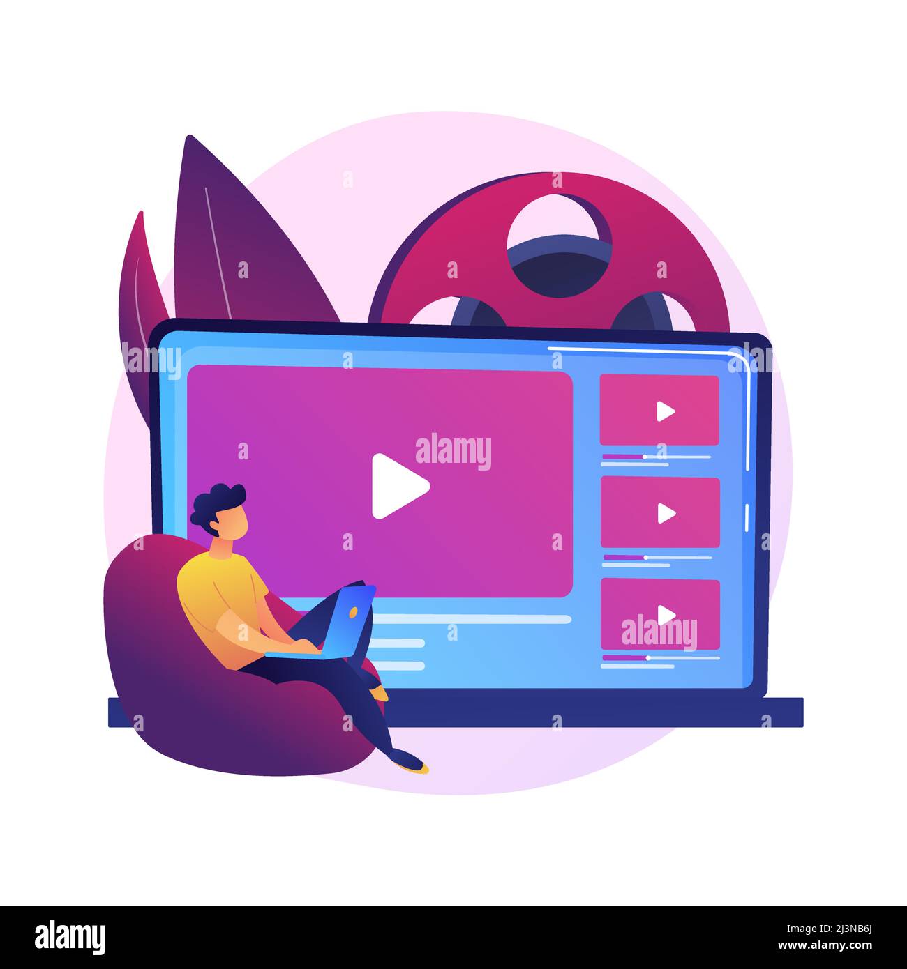 Media content management. Vlogging activities, product videos sharing ...