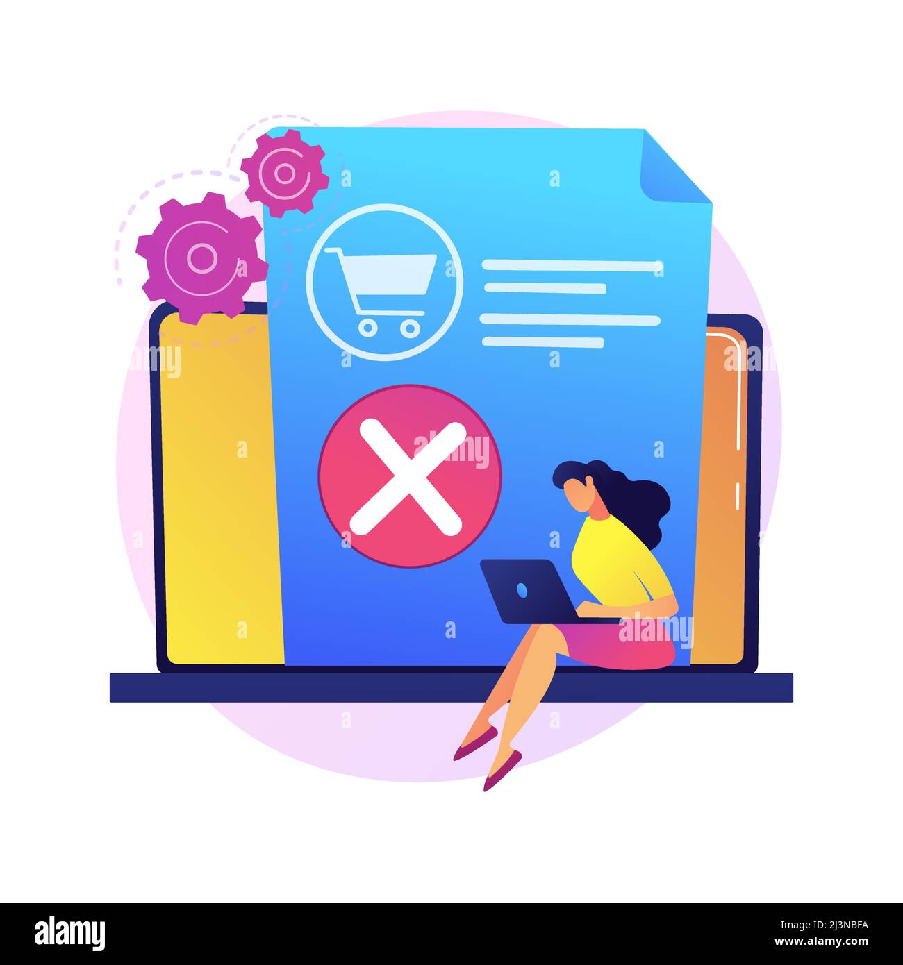 Removing goods from basket, refusing to purchase, changing decision ...