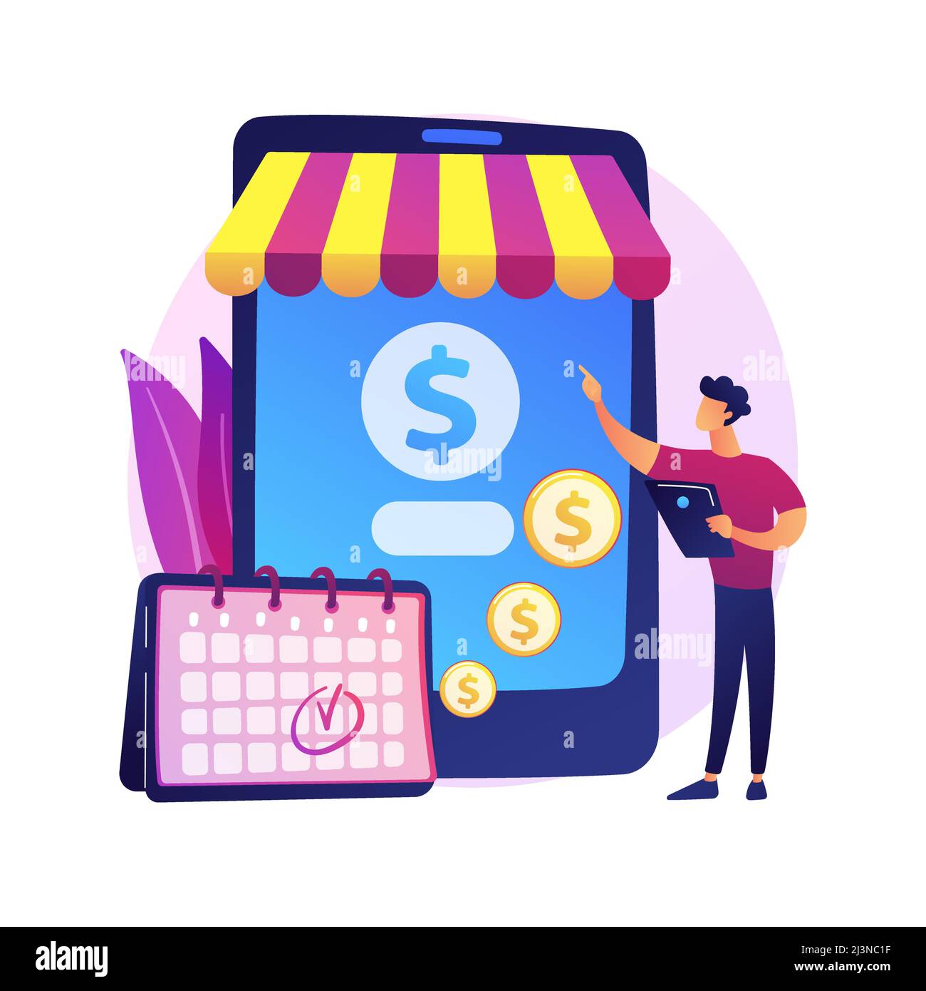 Regular money transfer, cash transaction, planned payment. Online ...