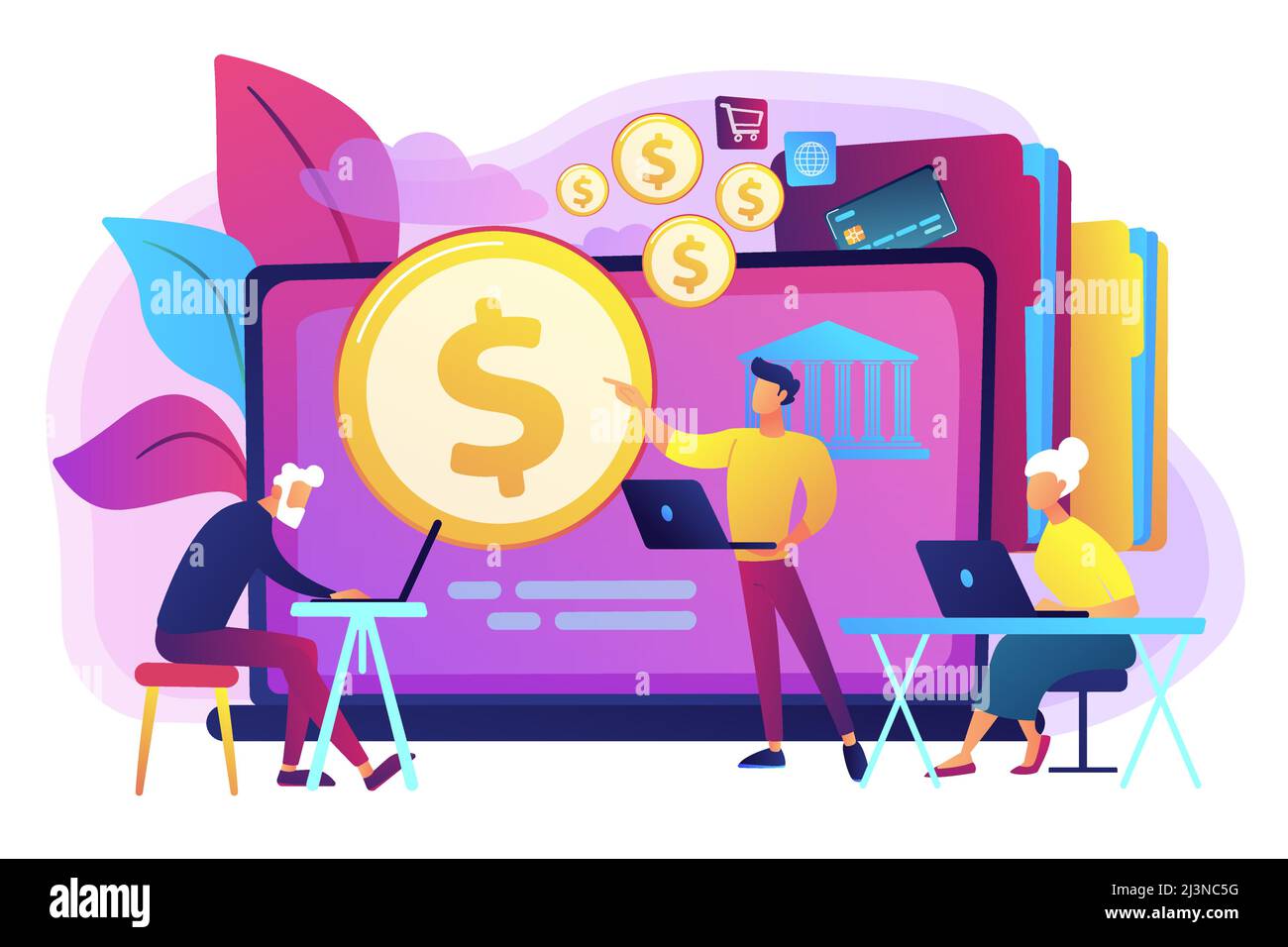 Financial control cartoon hi-res stock photography and images - Alamy